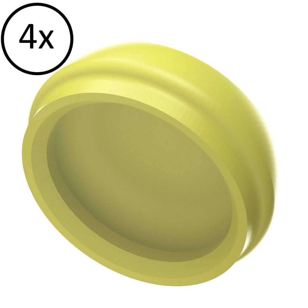 Plastic implant abutment - Retention insert without pin / yellow ...
