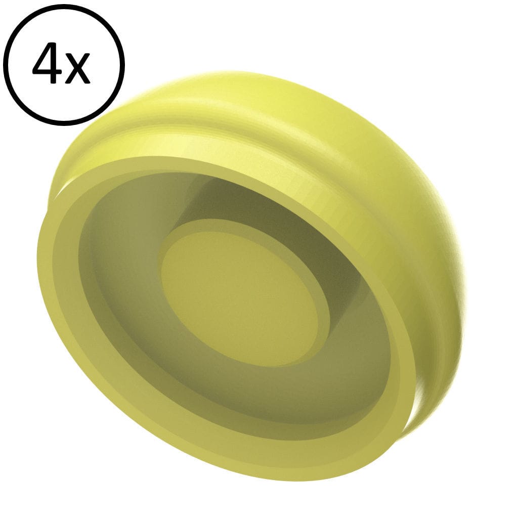Plastic implant abutment - Retention insert with pin / yellow ...