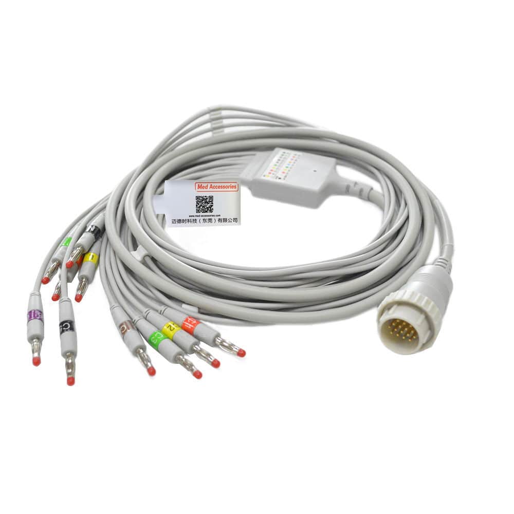Ultrasound probe ECG cable - B-KZ1E10R - Med Accessories