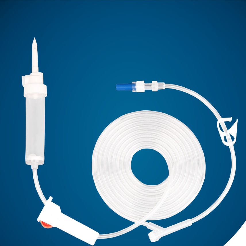 Infusion set with drip chamber - KS-IV501 - Kapsam - with stopcock ...