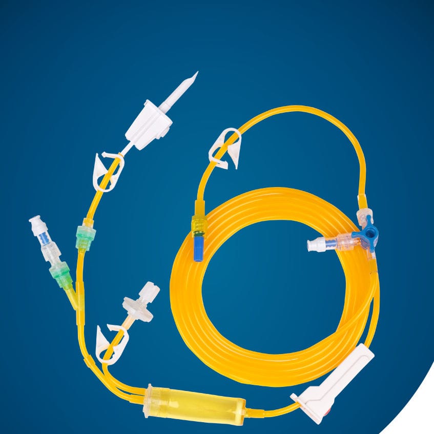 Chemotherapy infusion set - KS-IV104 - Kapsam - with drip chamber ...