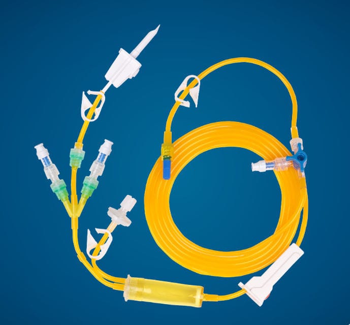 Chemotherapy infusion set - KS-IV204-PF - Kapsam - with drip chamber ...