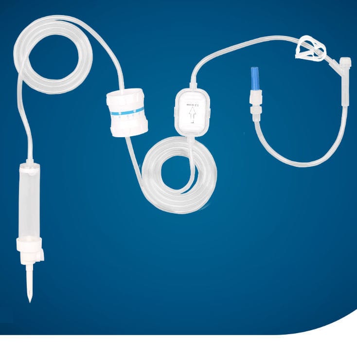 Infusion set with drip chamber - KS-IV302-PF-02 - Kapsam - with Y port ...