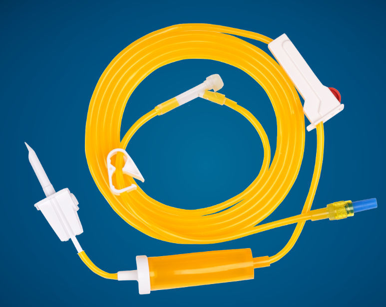 Infusion set with drip chamber - KS-IV503-PF - Kapsam - with stopcock ...