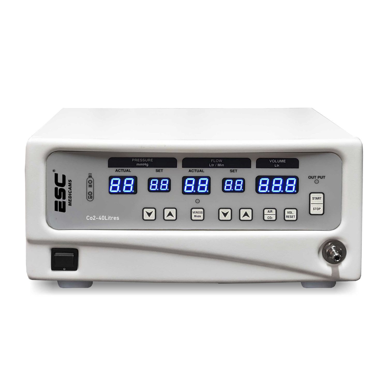 Adult endoscopy CO2 insufflator - ESC Medicams - with gas preheating