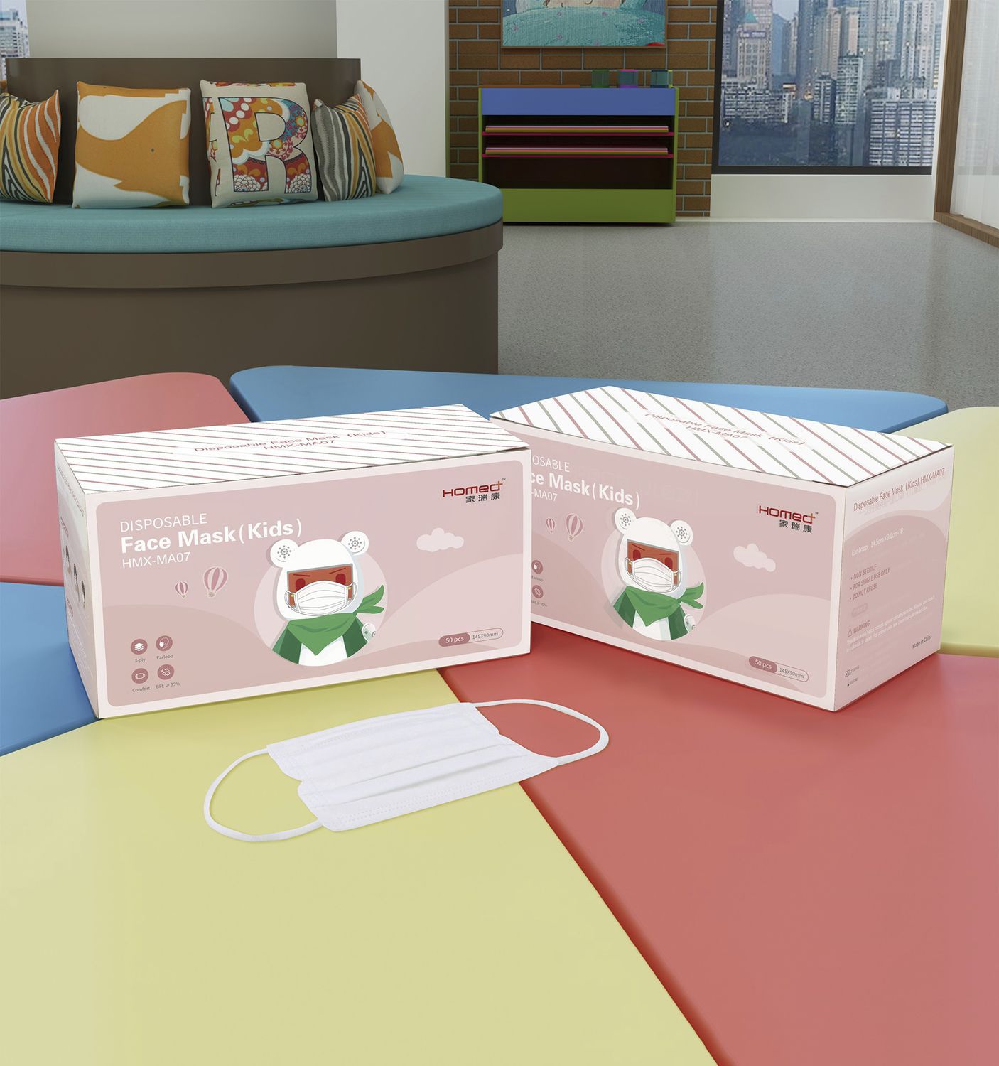 Type IIR surgical mask - HMX-MA05 - Shenzhen Homed Medical Technology ...