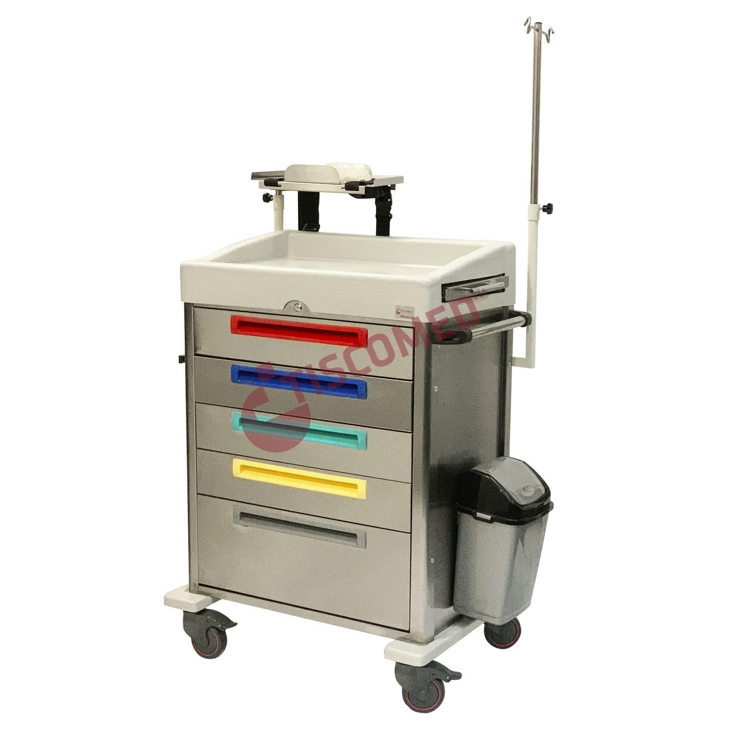 Emergency cart - TCEC 1410 - Tiscomed - medical / hospital / for ...