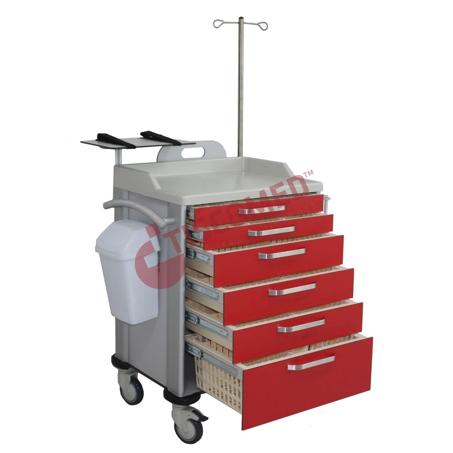 Emergency cart - TEC 4510 - Tiscomed - medical / hospital / for medicine
