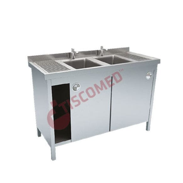 Medical sink - TINI 4010 - Tiscomed - laboratory / 2-station ...