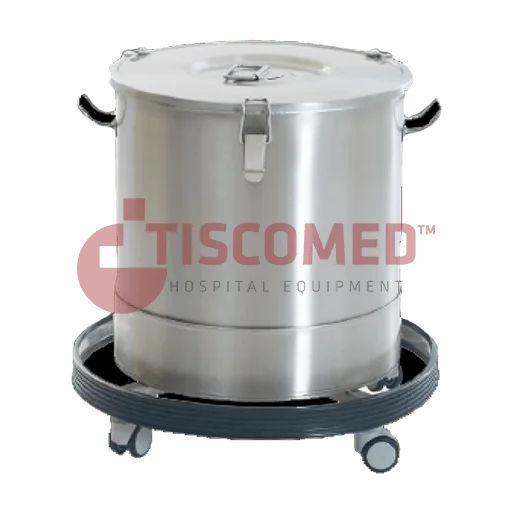 Trolley-mounted surgical basin stand - TKIB 3511 - Tiscomed - stainless ...