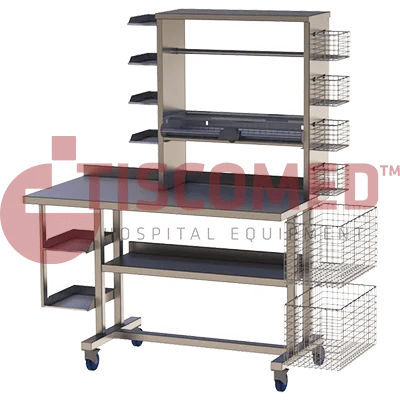 Sluice room workstation - TTVS 4880 - Tiscomed - with light / with ...