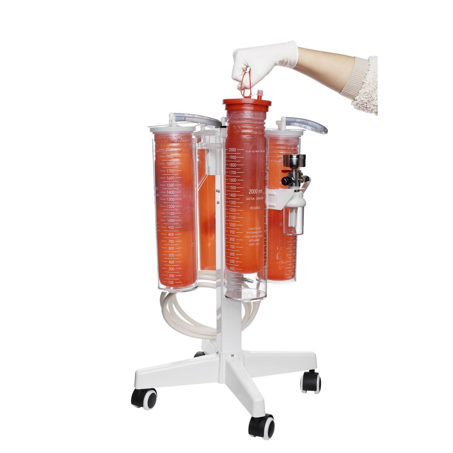 Body fluids suction jar - YDB0020 - HWTAi - single-use