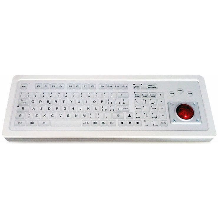 Keyboard with touchpad - KT-100 - K-Tronic - antimicrobial