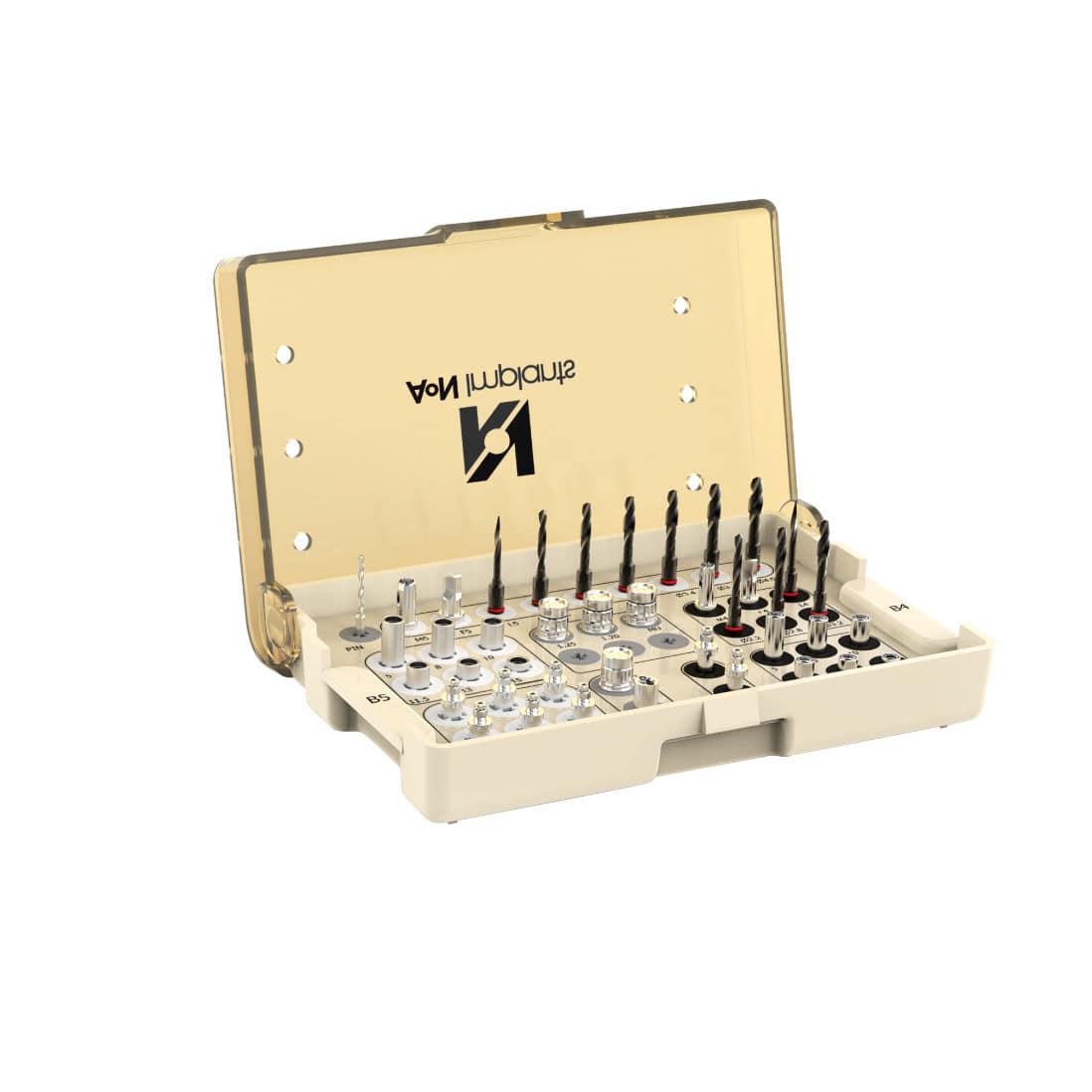 Dental implant surgery instrument kit - Faico Medical