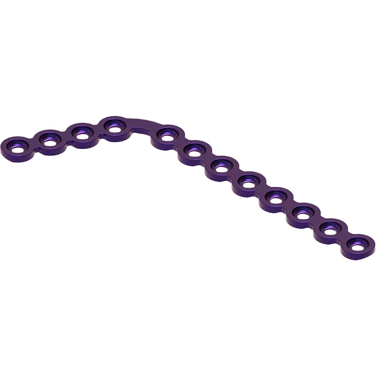 Mandible compression plate - MRP-2.2-4+8-L-L - Faico Medical