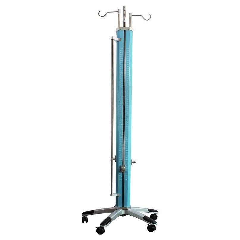 IV stand on casters - Jiangsu Bairun Medical Technology - 4-hook / non ...