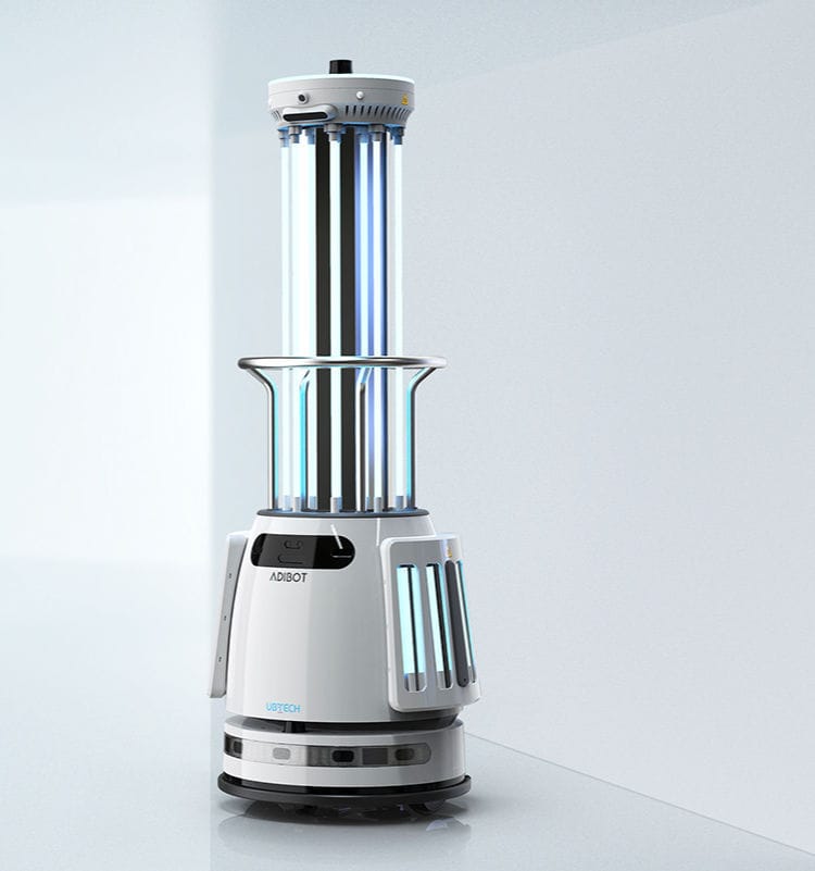 UVC disinfection robot - ADIBOT-A - UBTECH - portable / 360° / whole-room