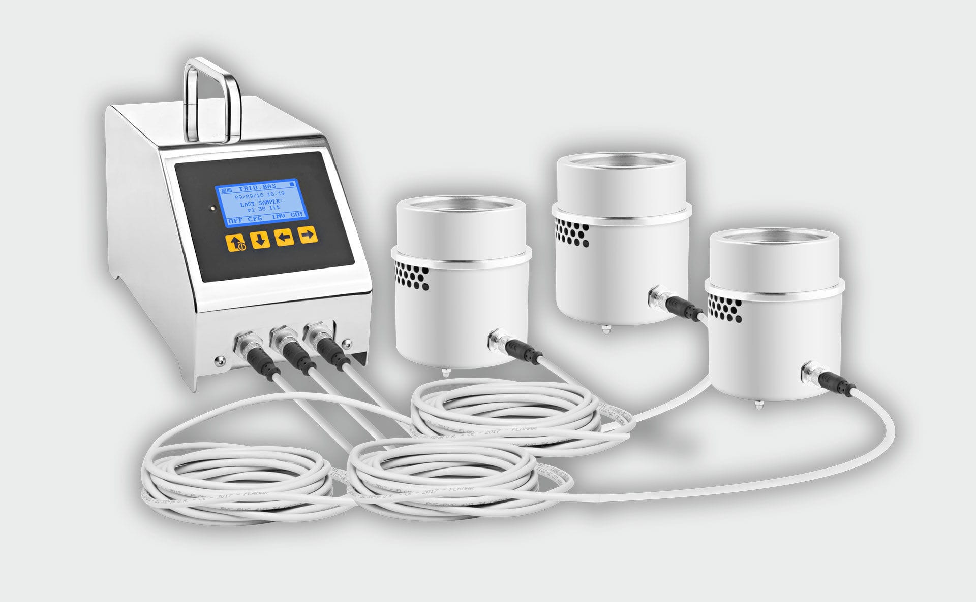 Microbial air sampler - TRIO.BAS™ RABS ISOLATOR CM + 3 SATELLITE CM ...