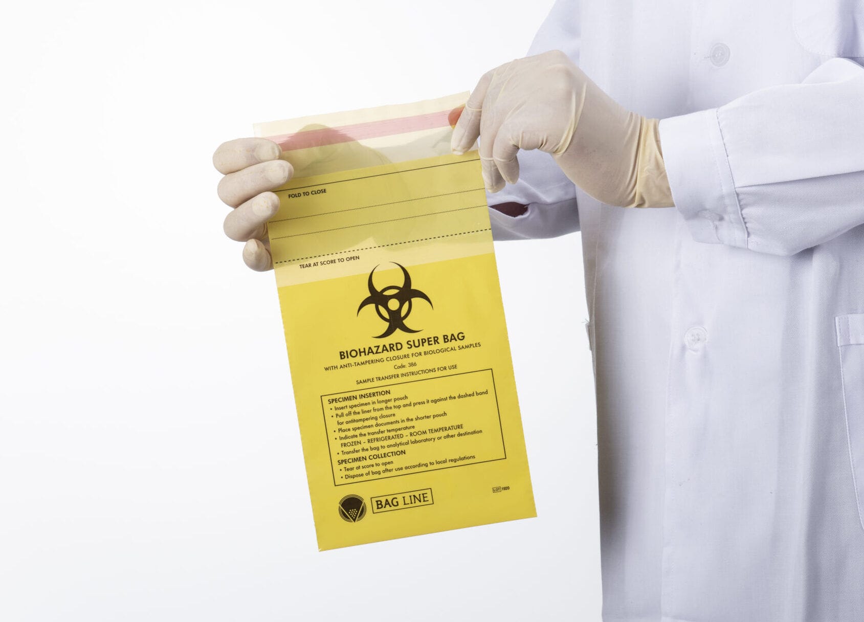 Biological samples packaging pouch - BIOHAZARD POCKET SUPER - ORUM ...