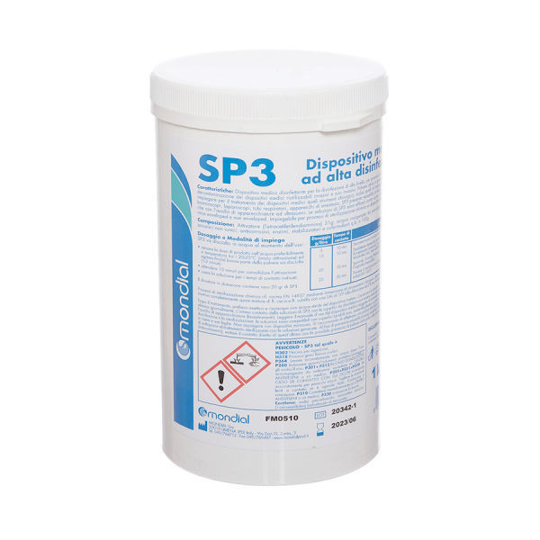 Medical device disinfectant - SP3 - Mondial - powder / peracetic acid-based