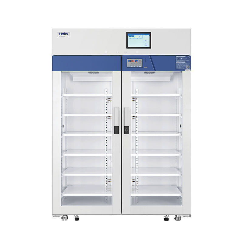 Pharmacy refrigerator - HYC-1099R - Haier Biomedical - cabinet / 2-door / with glass door