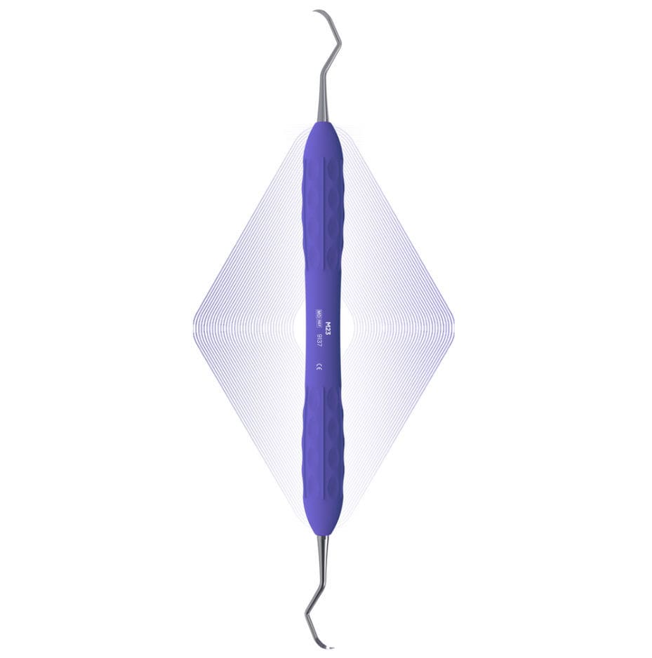 Dental curette - M23 - ergo denta - curved / double