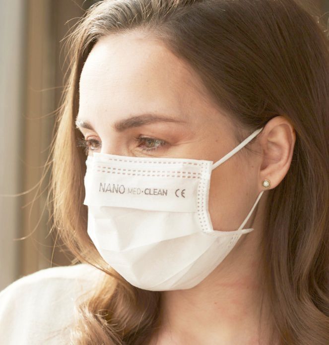 Type IIR surgical mask - Nano Medical - polypropylene / adult / white