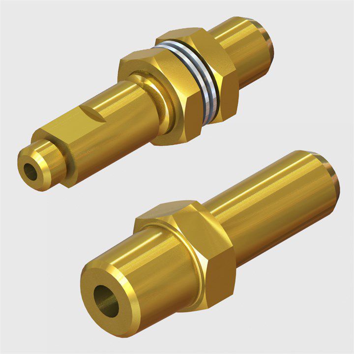Male-female coupling - E-Q-160034 - The West Group Ltd - medical / brass