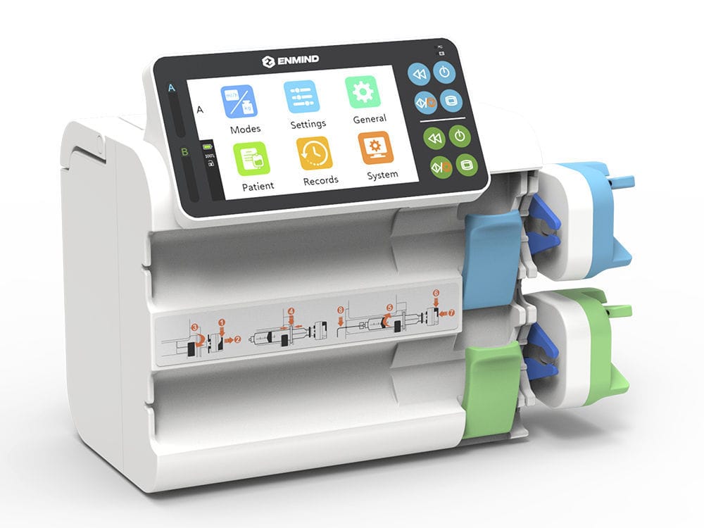 2-channel syringe pump - EN-S5D - Enmind - TIVA / continuous / modular