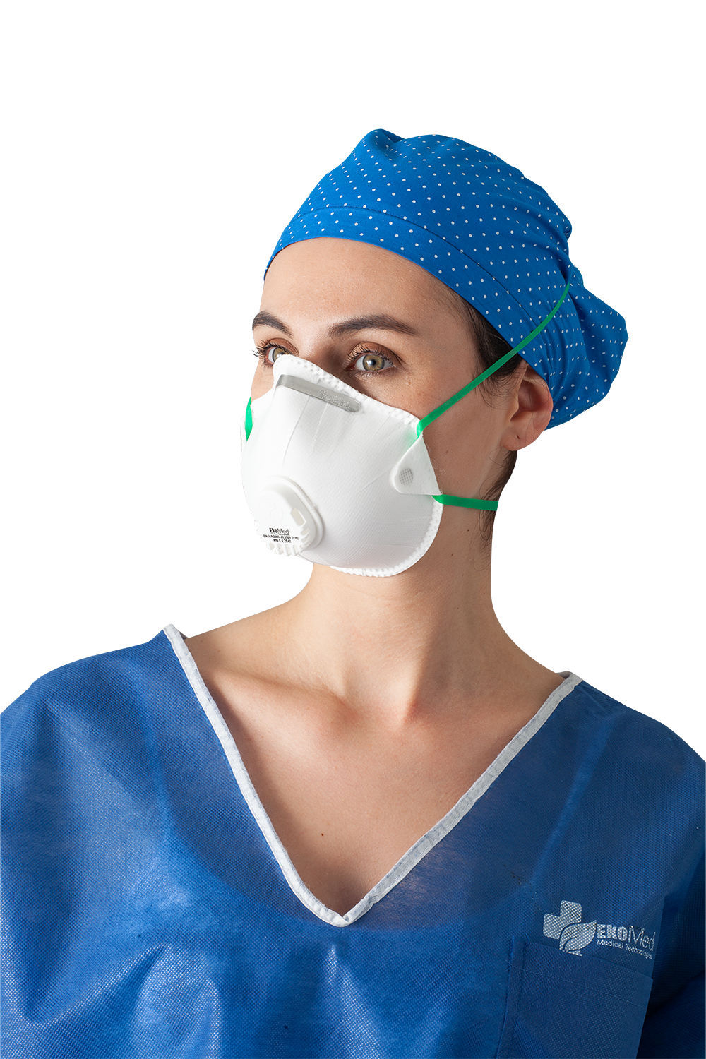 FFP3 respirator mask - Ekomed Health - fabric / with exhalation valve ...