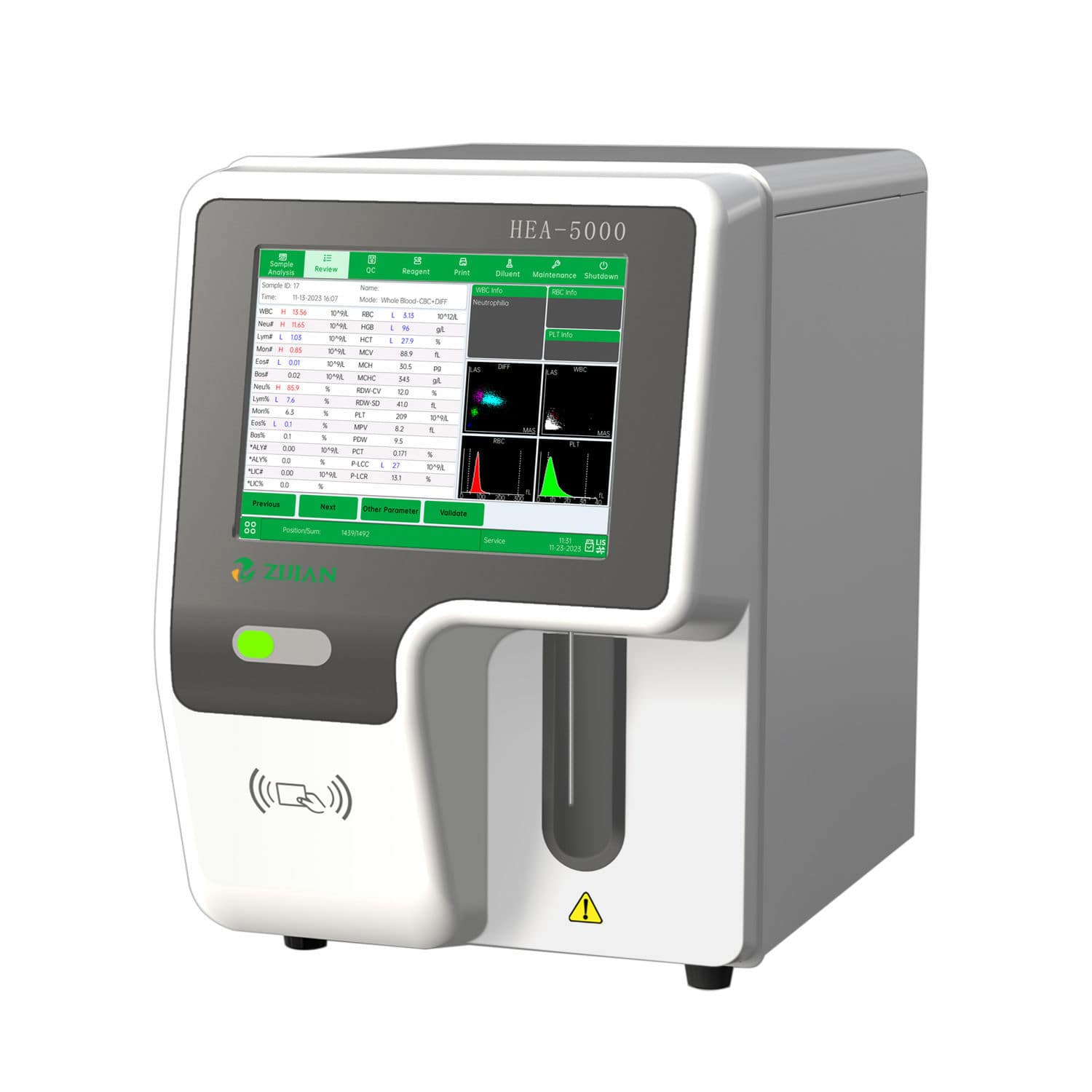 Automatic hematology analyzer - EA-5000 - Shenzhen Zijian Biotechnology ...