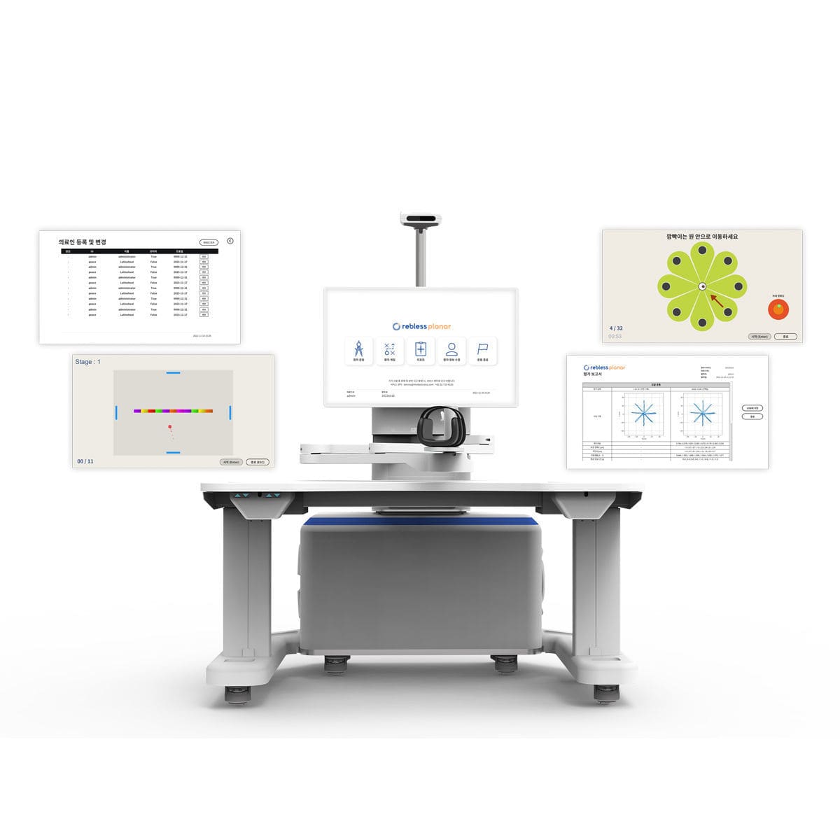 Robotic rehabilitation system - rebless planar - H Robotics - arm ...