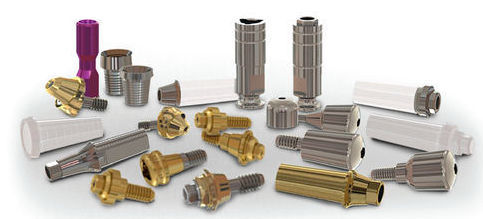 Conical implant abutment - Medibrex - titanium / zirconia / calcinable
