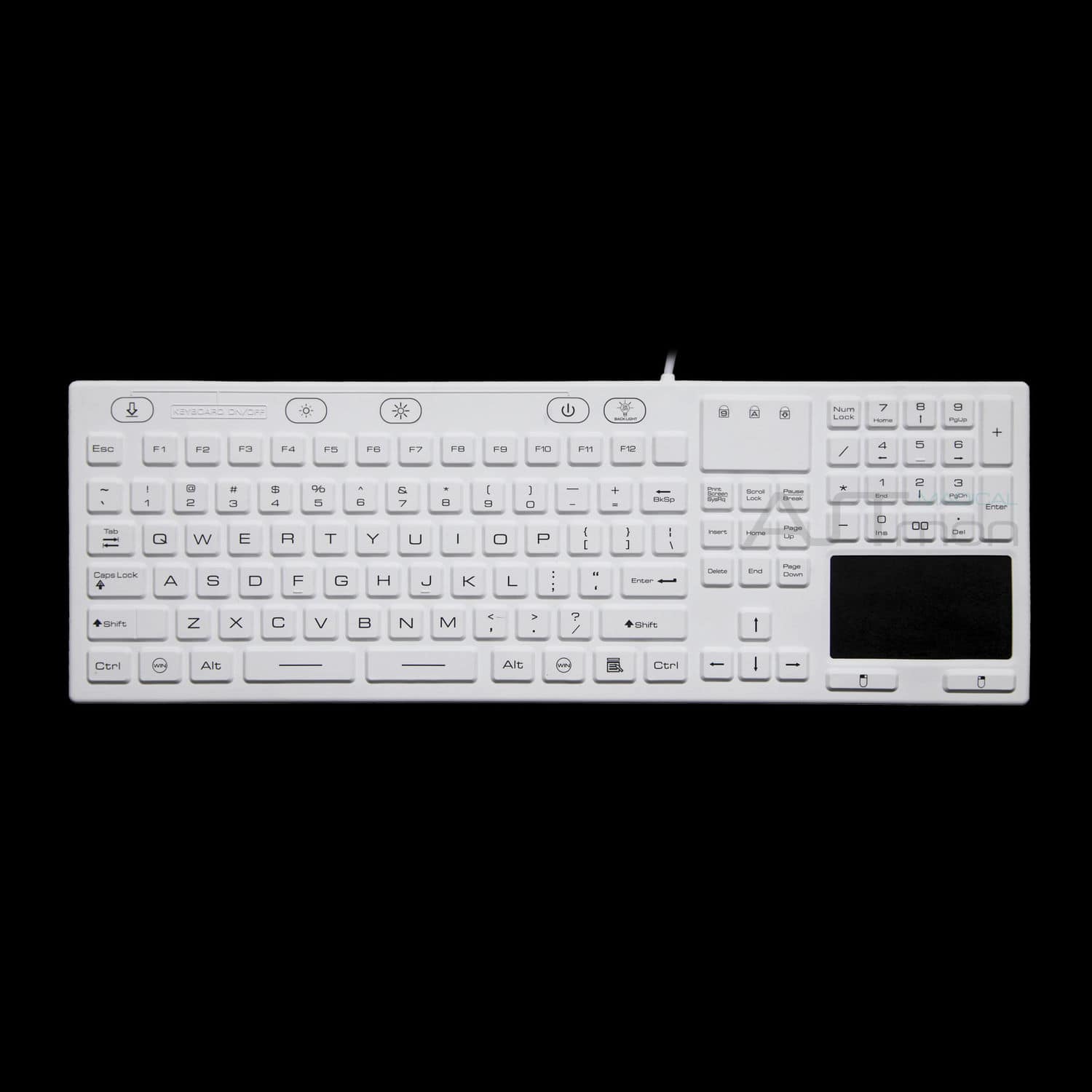 Medical keyboard with touchpad - ATM-SK404T - Shezhen AITmon Technology ...