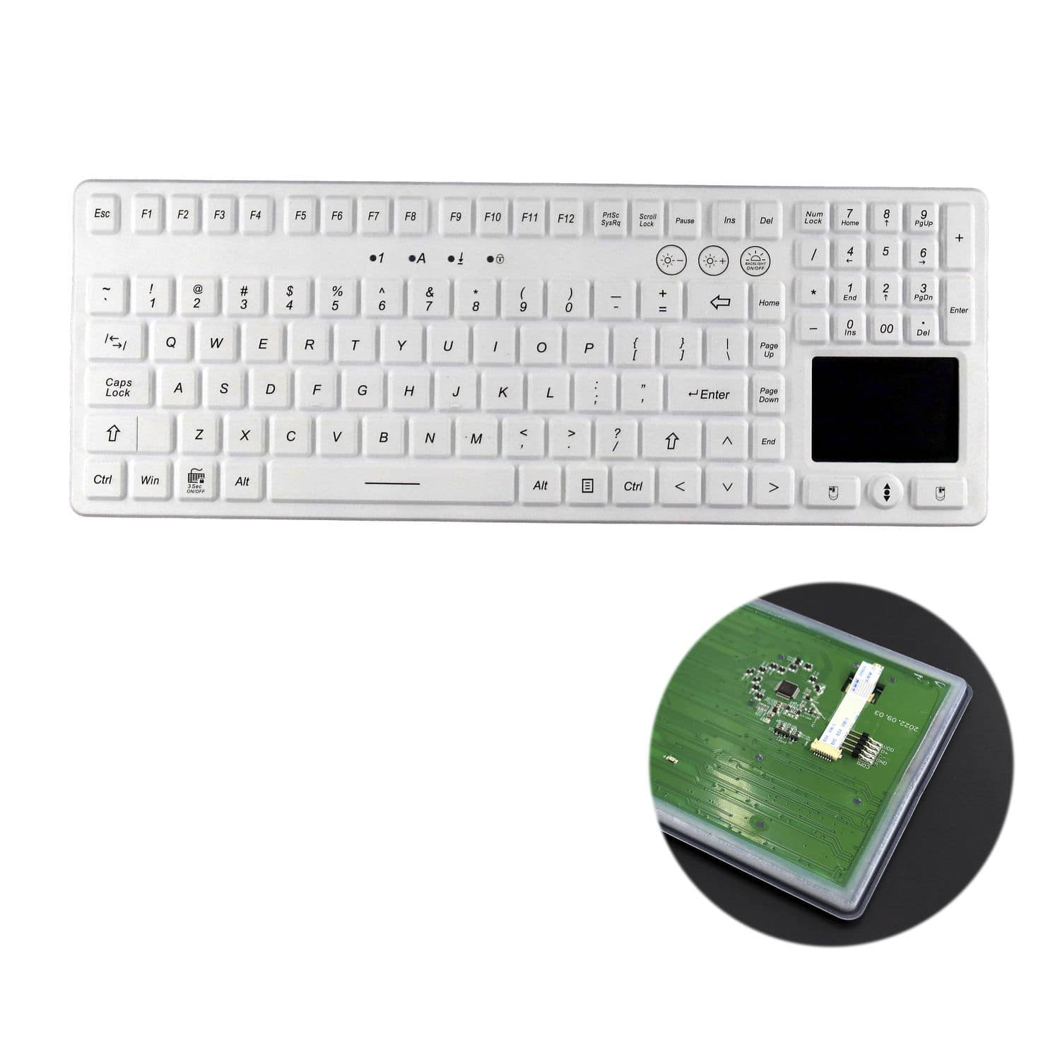 Medical keyboard with touchpad - ATM-SK12 - Shezhen AITmon Technology ...