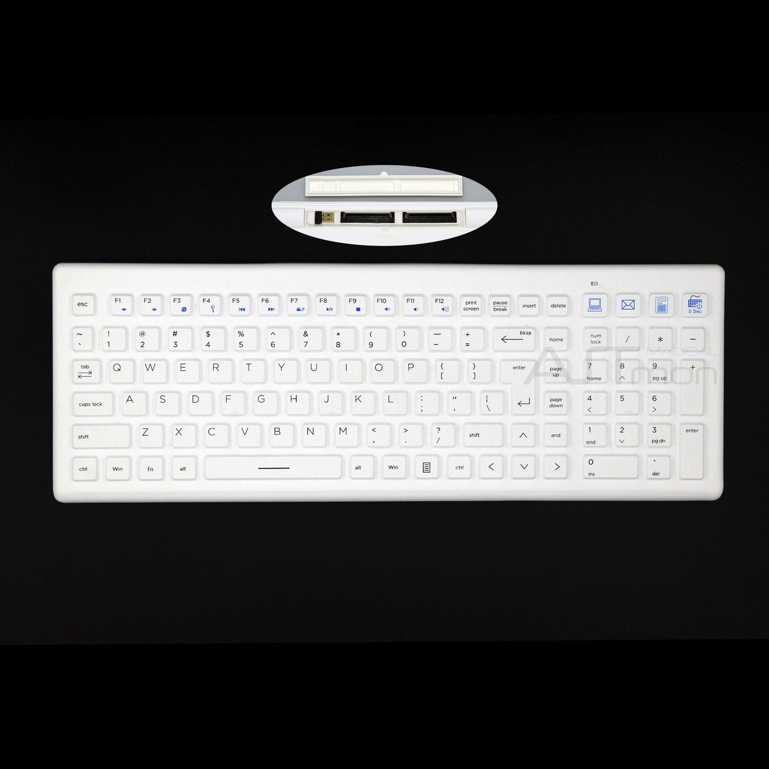 Medical keyboard with numeric keypad - ATM-SK416W - Shezhen AITmon ...
