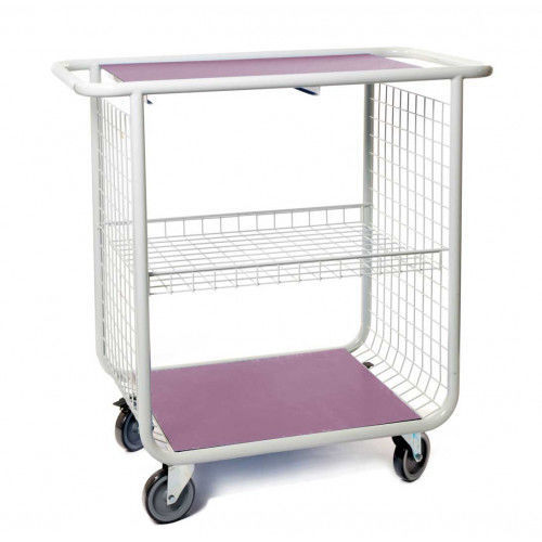 Medical trolley - 53404 - Mdose - changing / stainless steel / with shelf