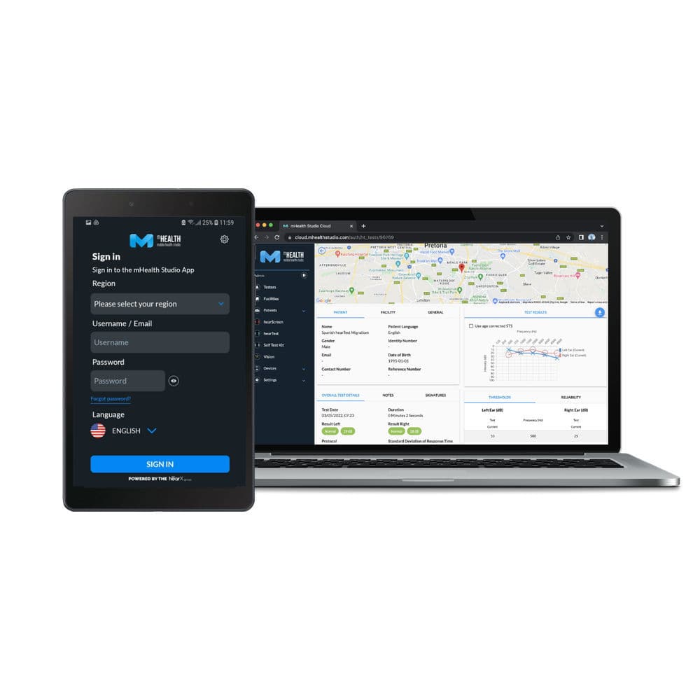Treatment iOS application - STK - hearX Group - test / audiometry