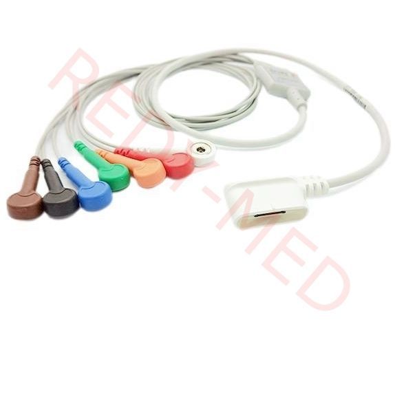 Cardiac Holter monitor ECG cable - VC203SA-026 - Shenzhen Redy-Med Technology Co.,Ltd - 7-wire