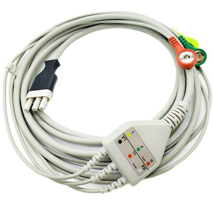 3-wire ECG cable - EC203SA-220 - Shenzhen Redy-Med Technology Co.,Ltd