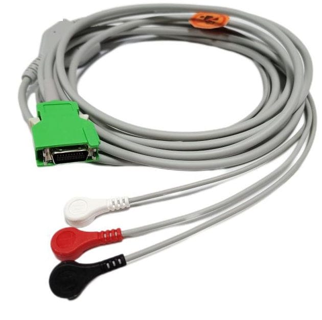 3-wire ECG cable - EC203SA-016 - Shenzhen Redy-Med Technology Co.,Ltd