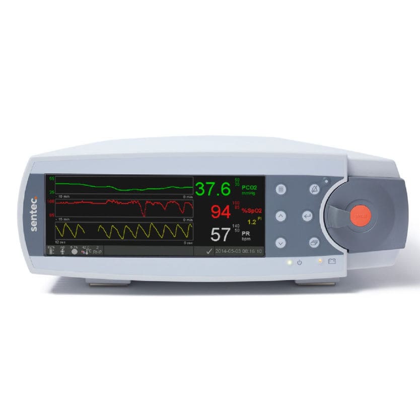 Transcutaneous patient monitor - Sentec - tabletop / RESP / tcpCO2