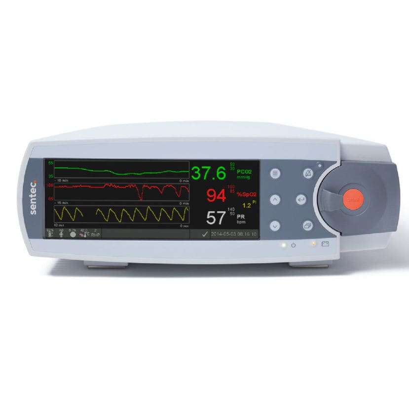 Tabletop patient monitor - Sentec - CO2 / SpO2 / clinical