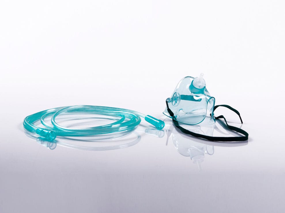 Non-invasive oxygen mask - OM01XL - Sunrise Medical Technology - PVC ...