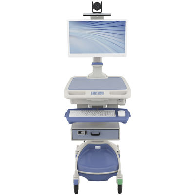 Telemedicine computer workstation - Touchpoint Medical - height ...