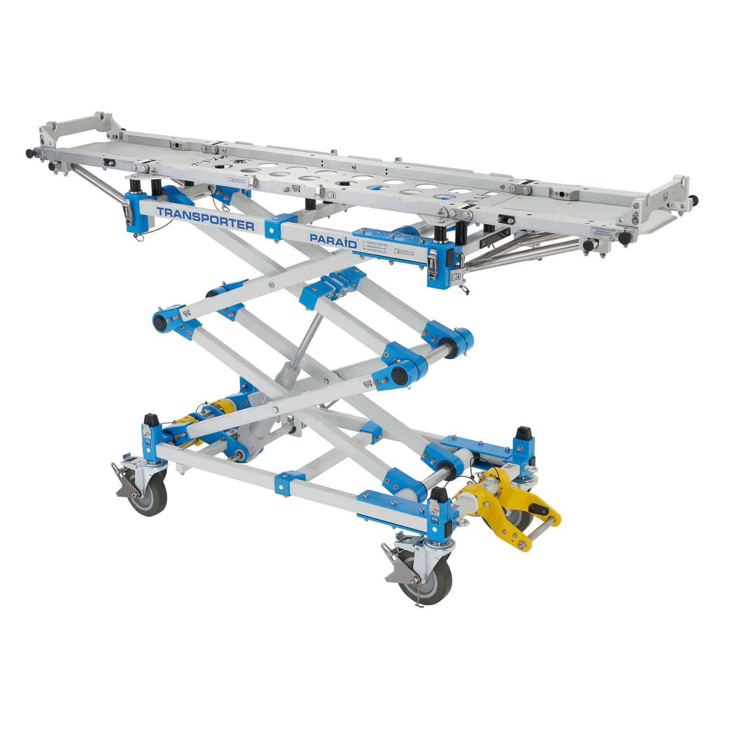 Transport stretcher trolley - Transporter+ - PARAID - hydraulic / folding