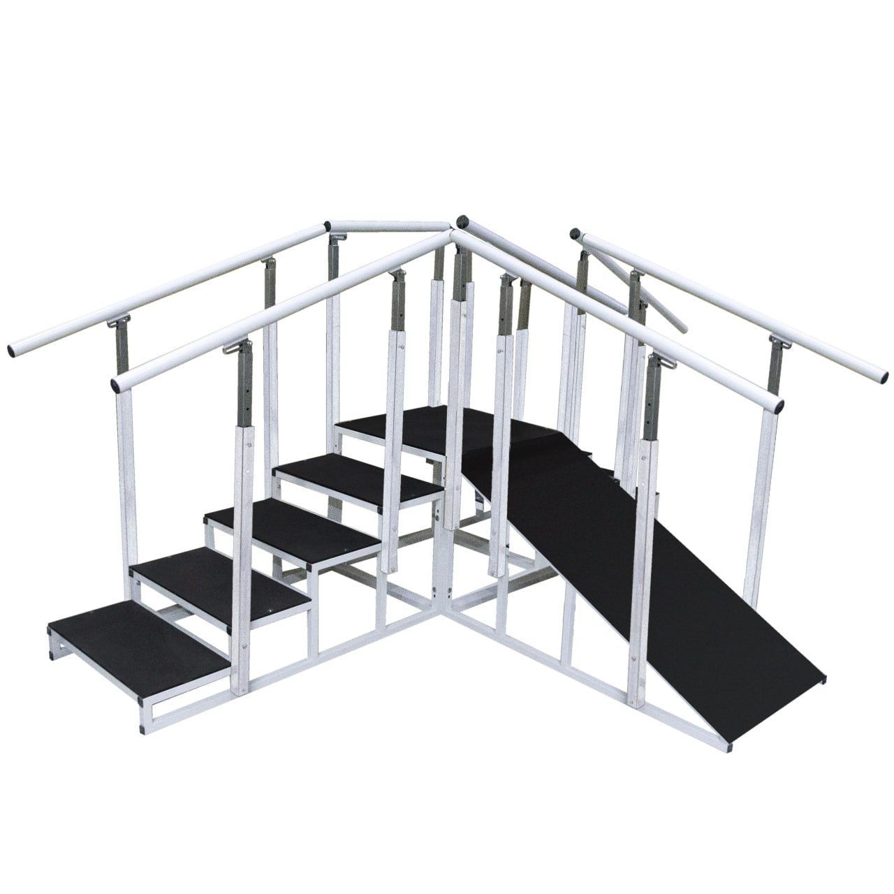 Corner rehabilitation staircase - KSR - Zapovit - with 2 handrails ...