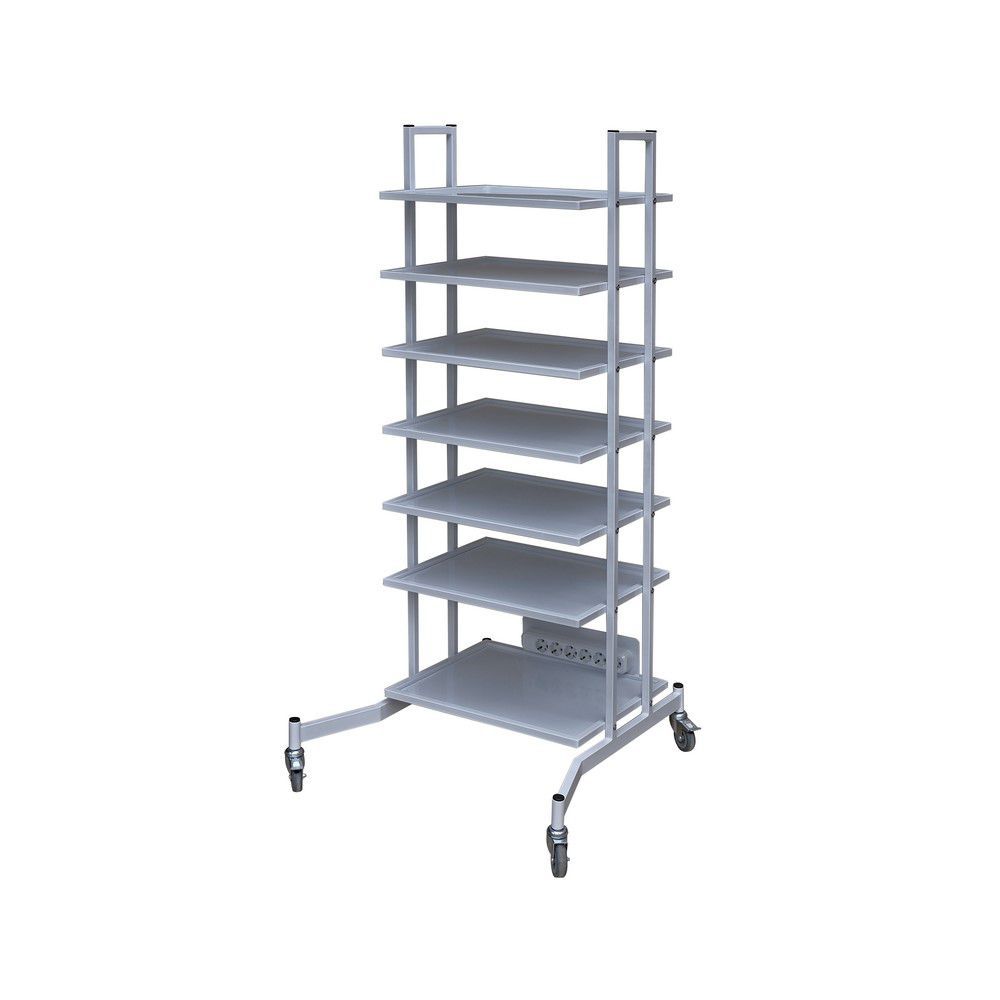 Laparoscopy rack - LAP-1 - Zapovit - on casters / shelf