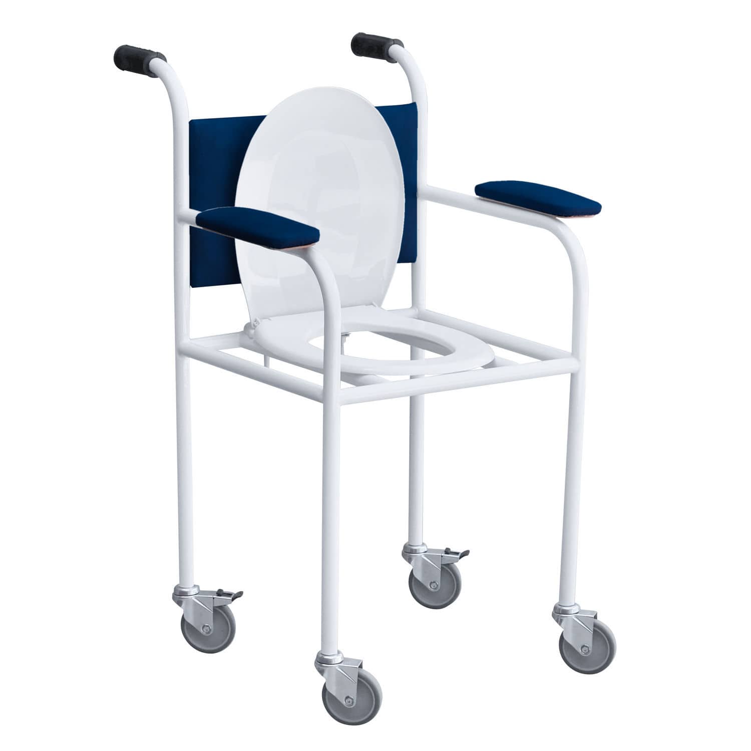 Commode chair with armrests - KT - Zapovit - on casters