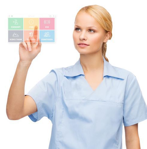Touch screen patient infotainment terminal - NurseTab - Caretronic Ltd